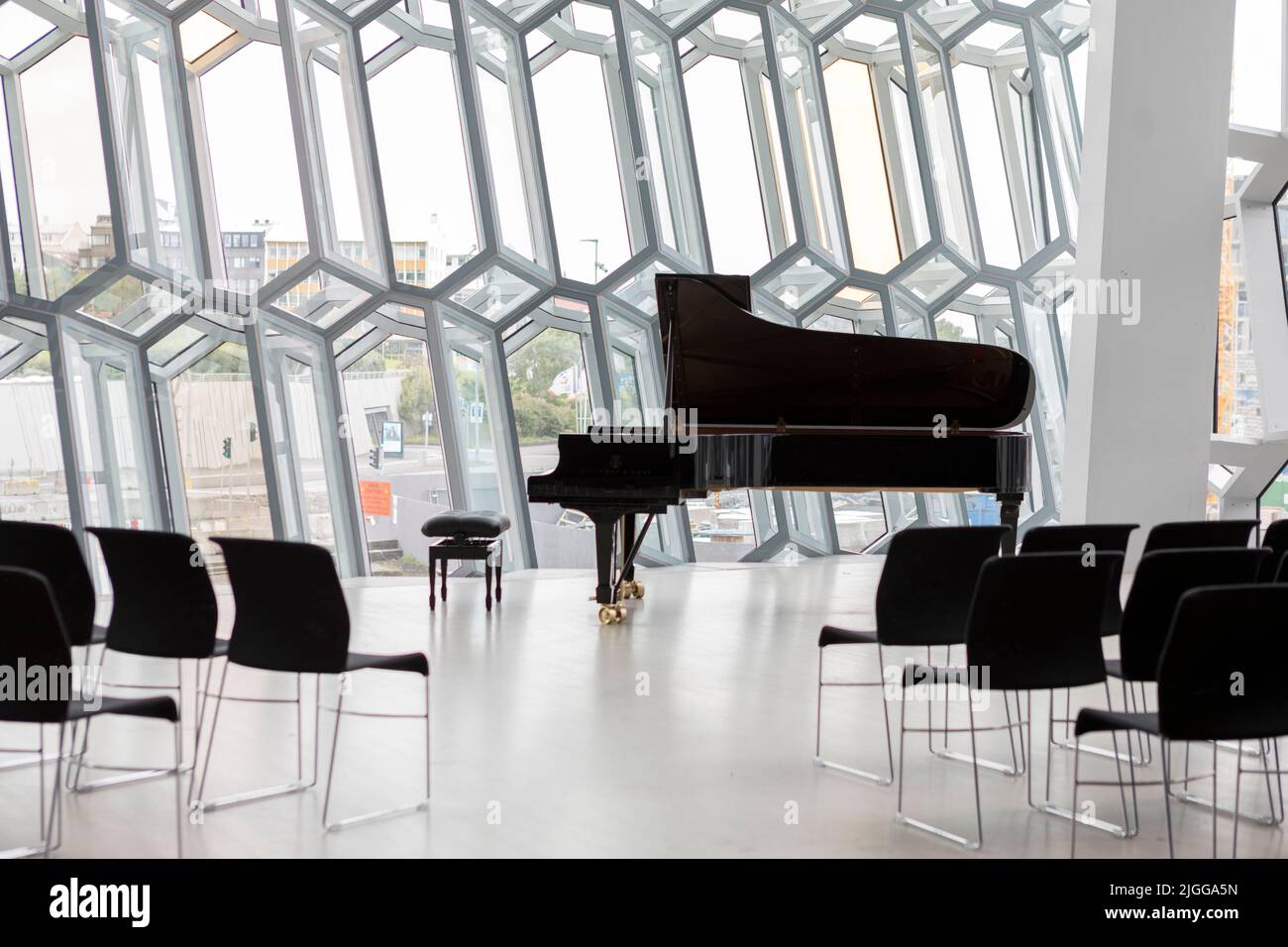 Harpa iceland piano hi-res stock photography and images - Alamy