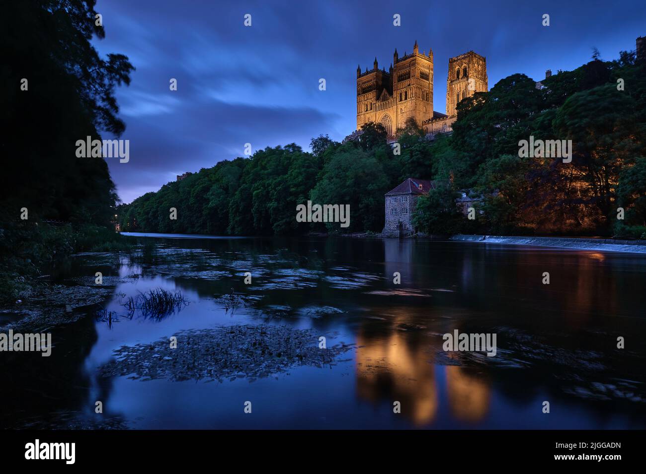 Night Time At Durham Cathedral Stock Photo - Alamy
