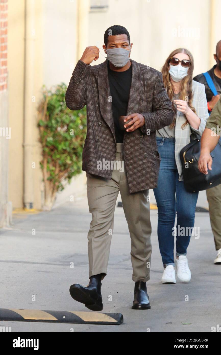 Celebrities including Martin Short and Jonathan Majors at Jimmy Kimmel ...
