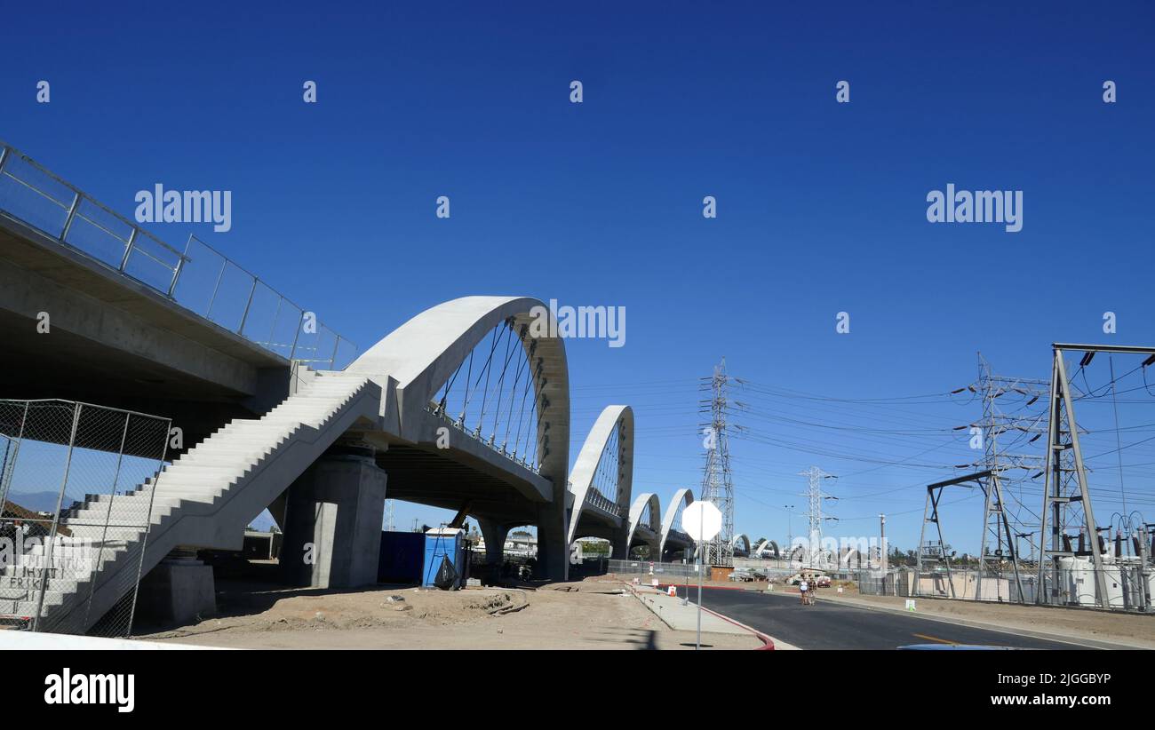 Los Angeles, California, USA 9th July 2022 6th Street Bridge, 6th ...