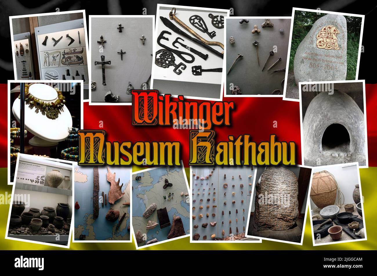 the Viking Museum Haithabu near Hedeby in Germany is an important ...