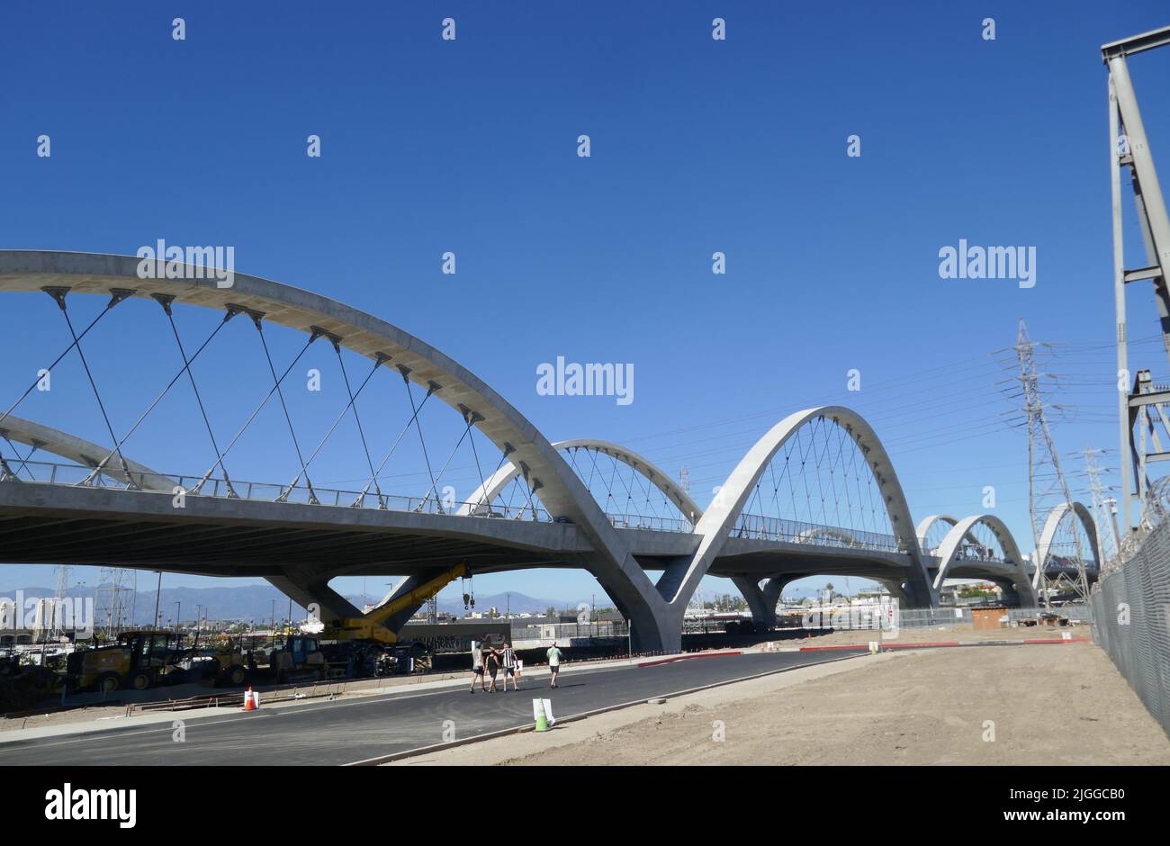 Los Angeles, California, USA 9th July 2022 6th Street Bridge, 6th ...