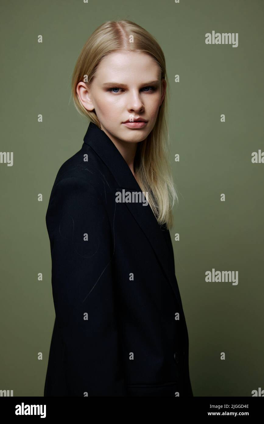 The young model turns and looks at the camera over her shoulder. Cool ...