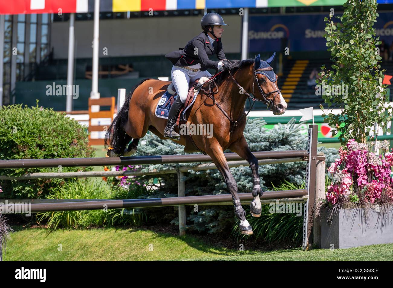 Calgary, Alberta, Canada, 2022-07-10, Vanessa Mannix (CAN) riding ...