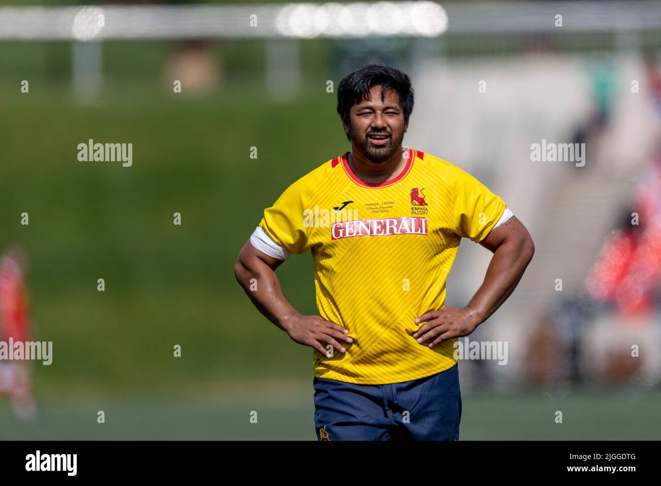Ottawa, Canada. 10 Jul 2022. LIONEL AFAESA. TAULI (8) of Spain in the ...