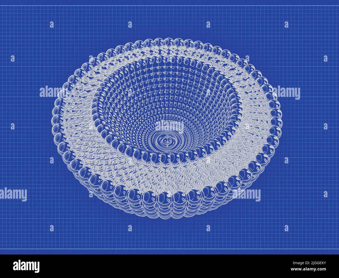 Medical 3D rendering illustration of liposomes bi-layer structure ...