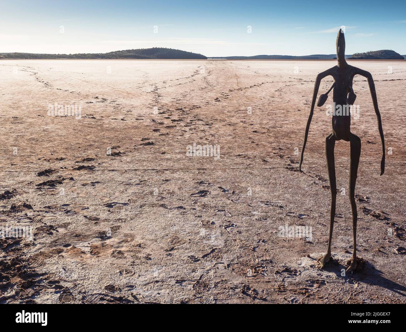 One of the Lake Ballard. "Salt People" - 51 metal-alloy sculptures by ...