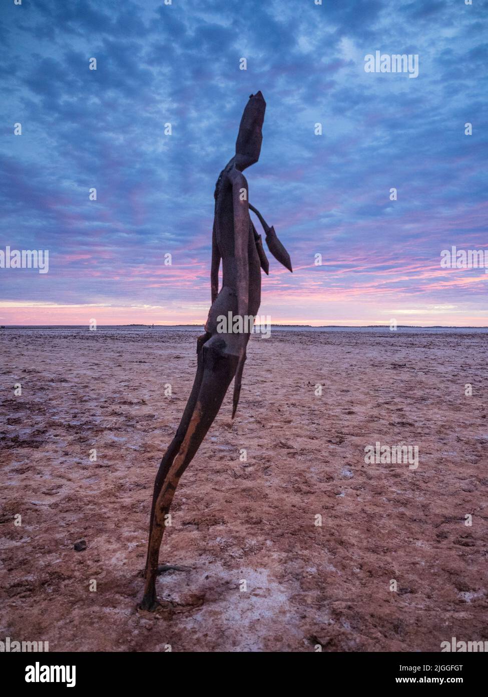 One of the Lake Ballard. "Salt People" - 51 metal-alloy sculptures by ...