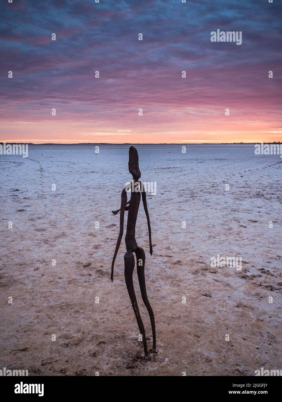 One of the Lake Ballard. "Salt People" - 51 metal-alloy sculptures by ...