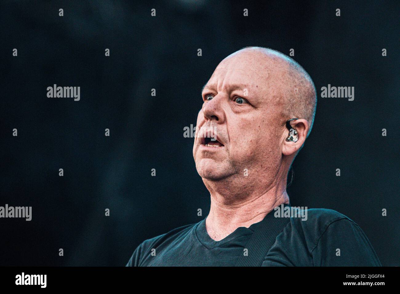 Madrid, Spain. 09th July, 2022. Frank Black of the band Pixies performs ...