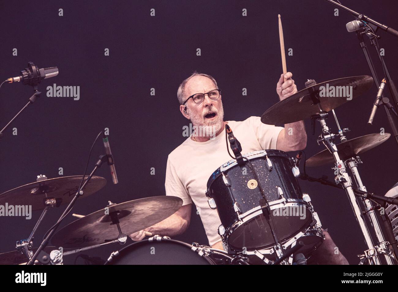 David Lovering of the band Pixies performs on stage at MadCool Festival ...