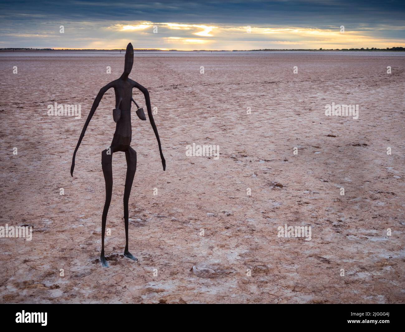 One of the Lake Ballard. "Salt People" - 51 metal-alloy sculptures by ...