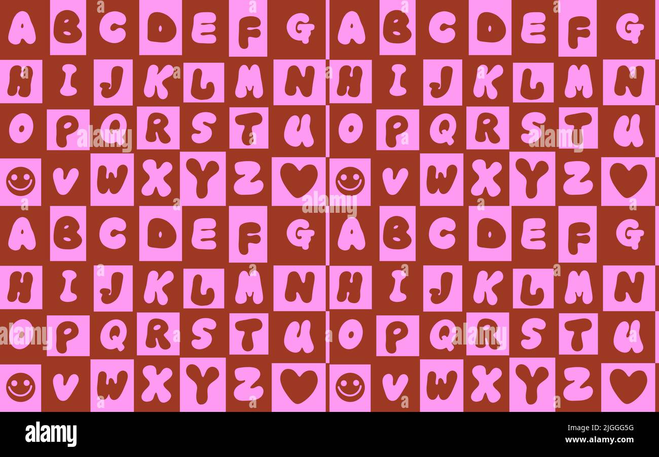 School English alphabet pattern for kids and fabrics and wrapping paper ...