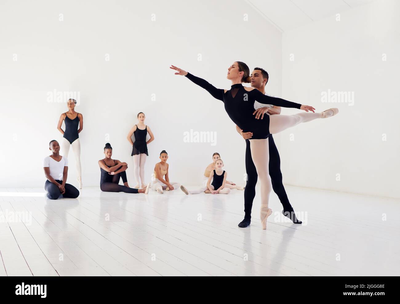 Dancers are a great breed of people. Studio shot of a young man and ...