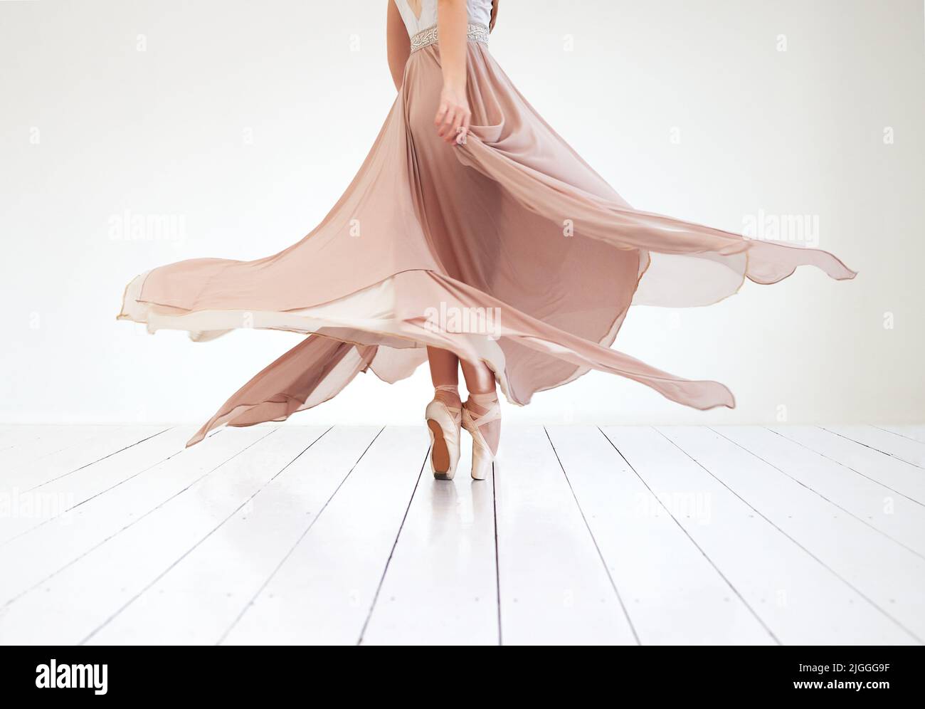 Freedom of movement. Full length shot of an unrecognizable young female ...