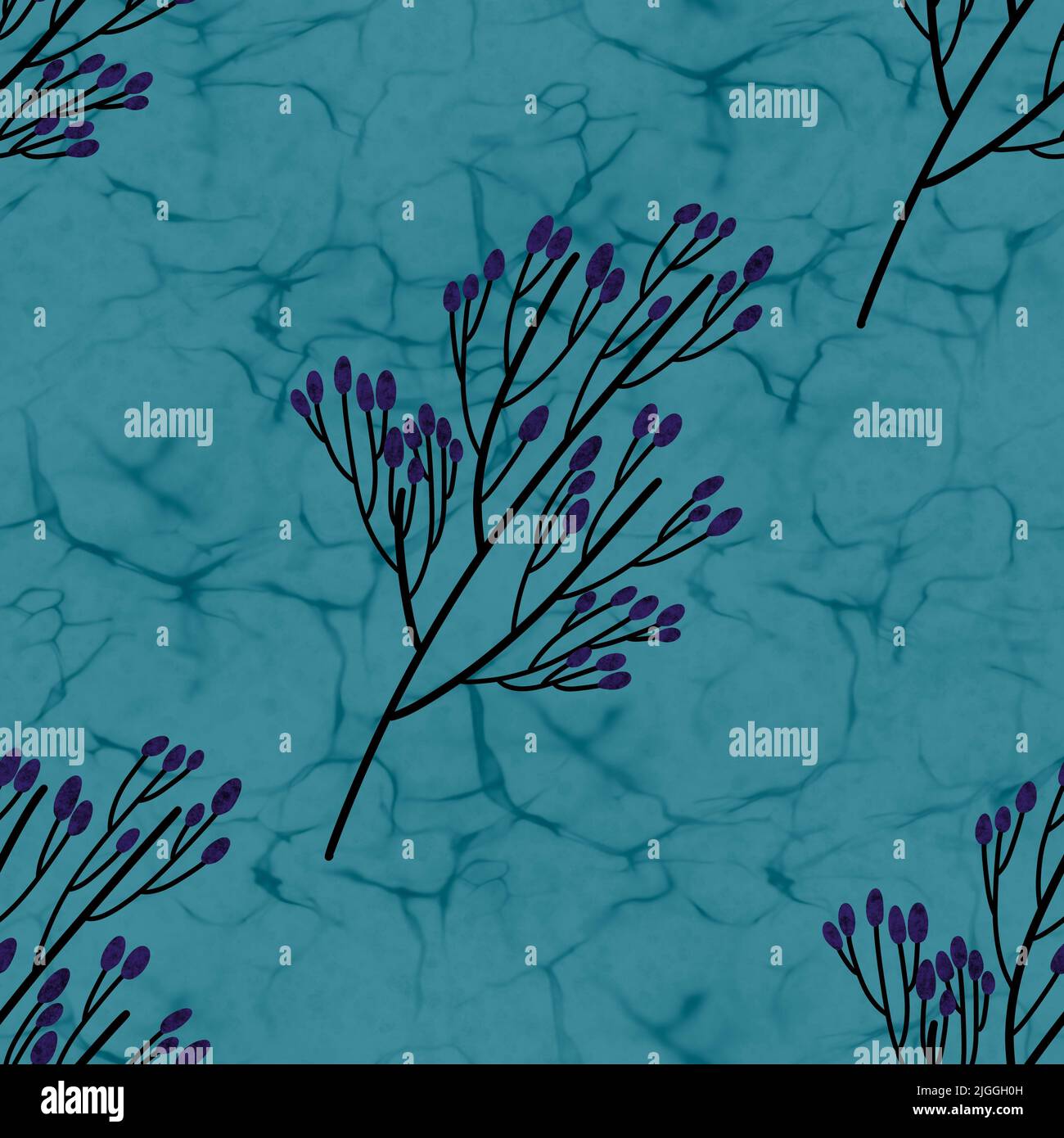 Simple branches seamless floral berries pattern for wrapping paper and ...