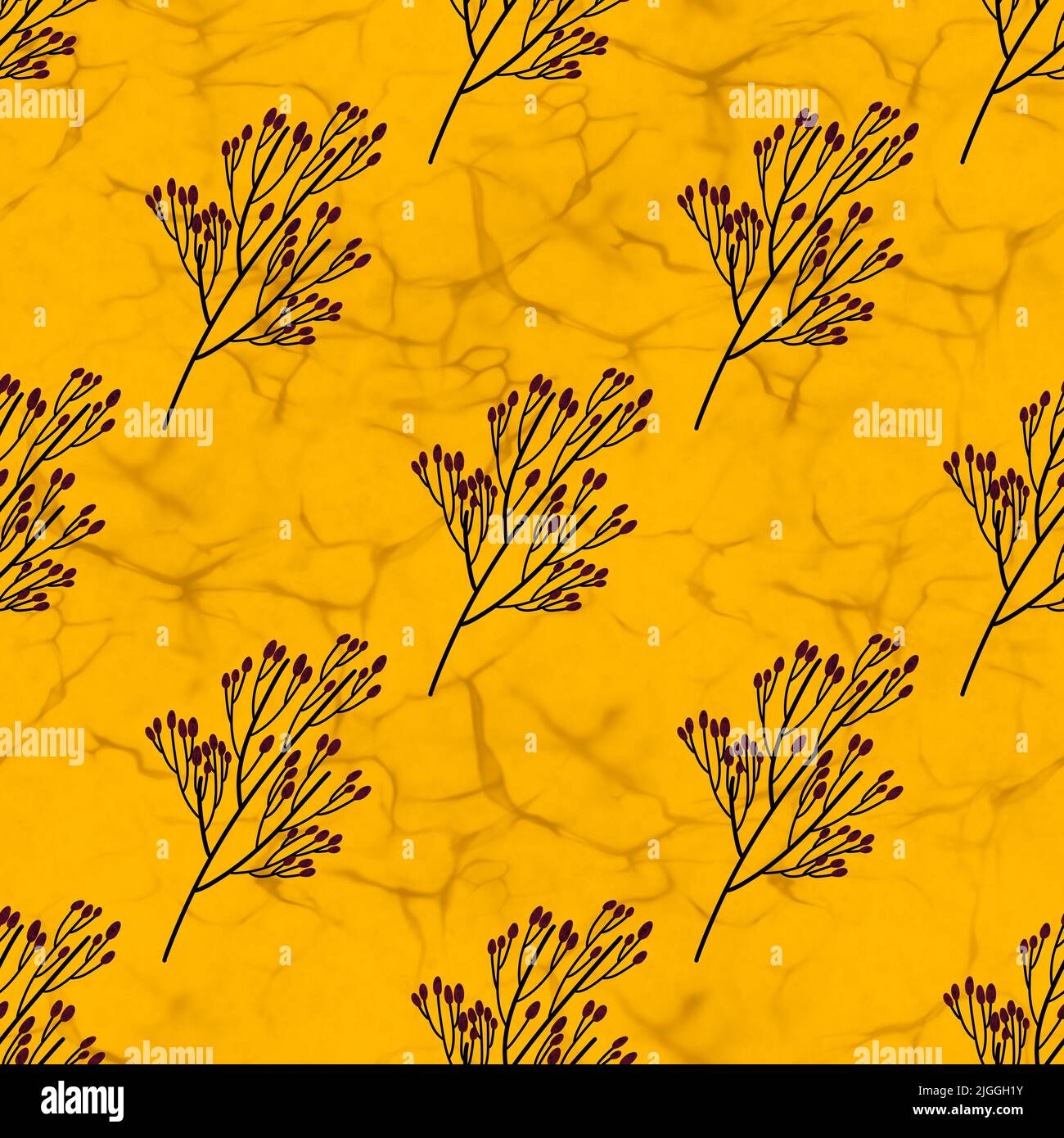 Simple branches seamless floral berries pattern for wrapping paper and ...