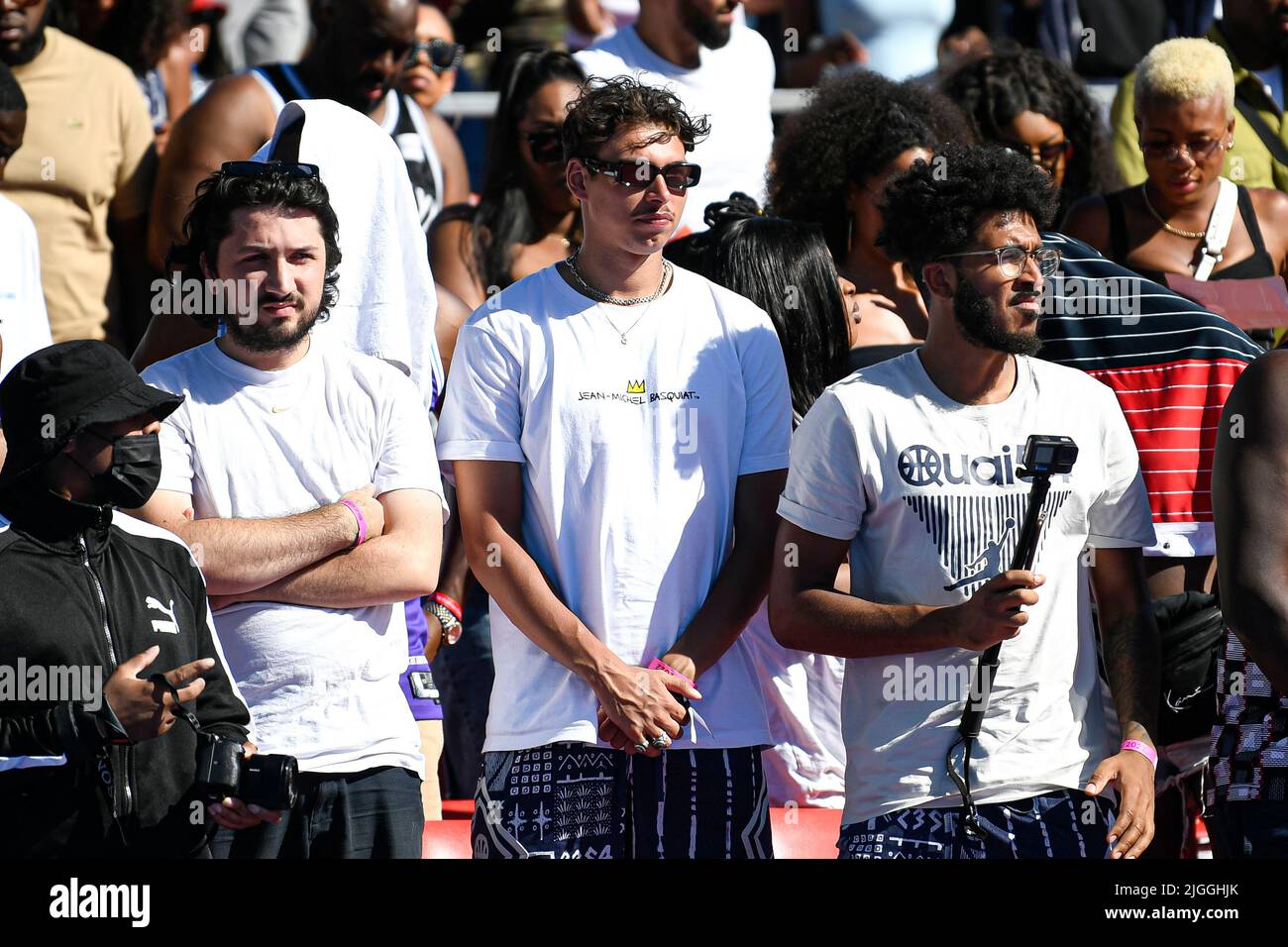 Paris, France. 10th July, 2022. French rapper Georgio attends the Quai ...