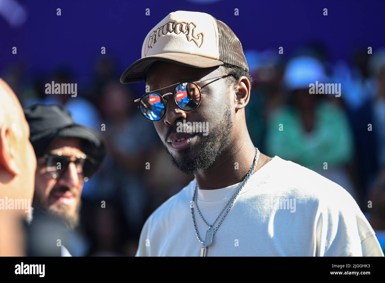 Paris, France. 10th July, 2022. French singer Dadju during the Quai 54 ...