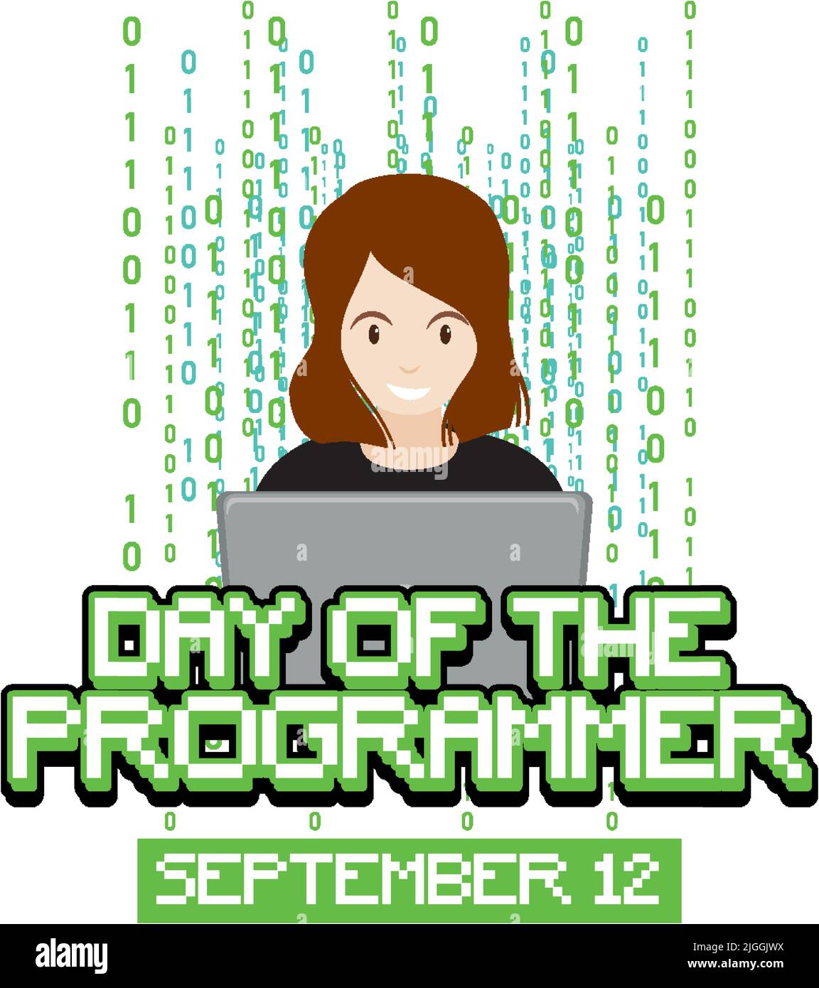 The Day of the Programmer Poster illustration Stock Vector Image & Art ...