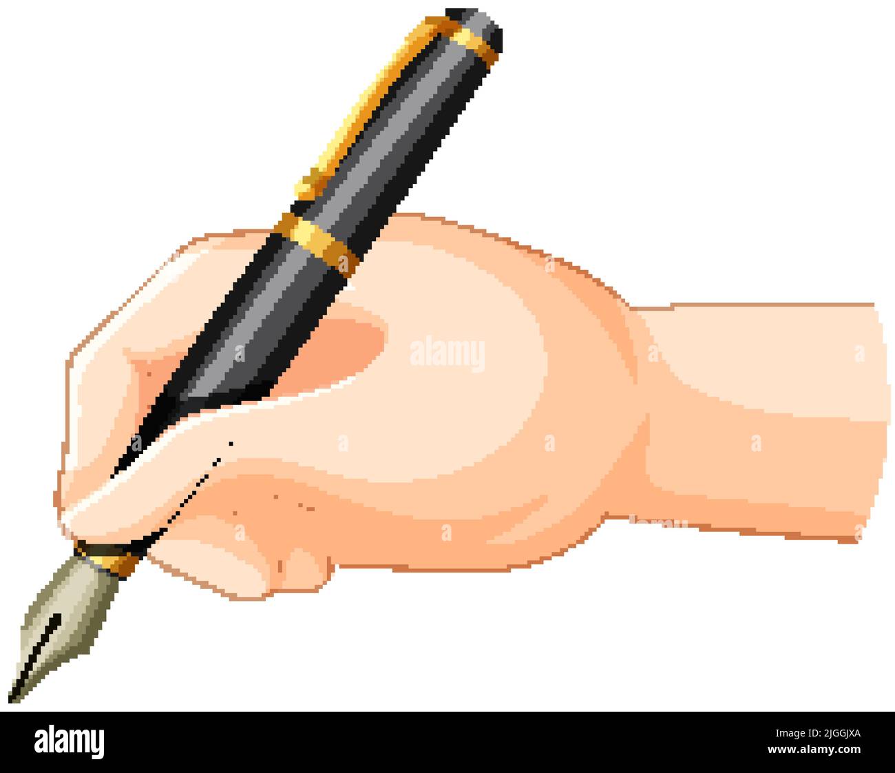 Human hand writing isolated illustration Stock Vector Image & Art - Alamy