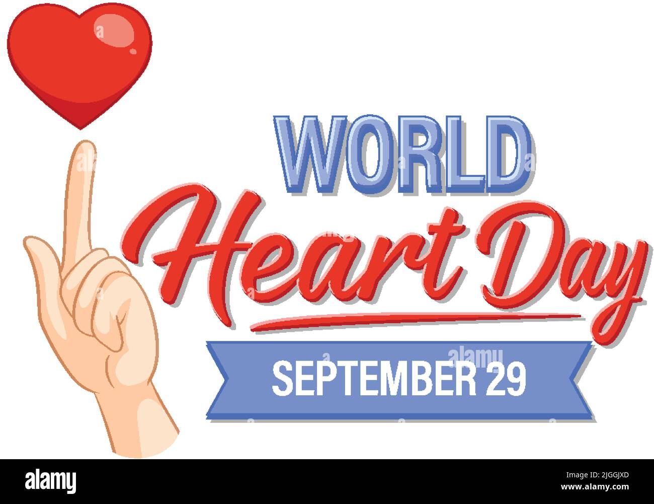 World Heart Day September 29 illustration Stock Vector Image & Art - Alamy