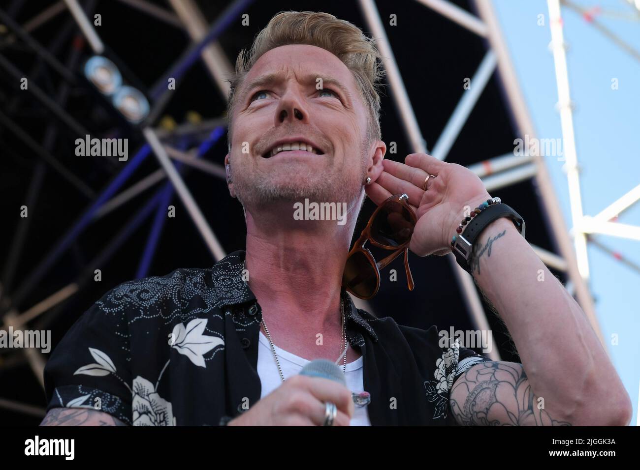 Irish-born singer, songwriter, television presenter, and host of the Magic Radio breakfast show ...