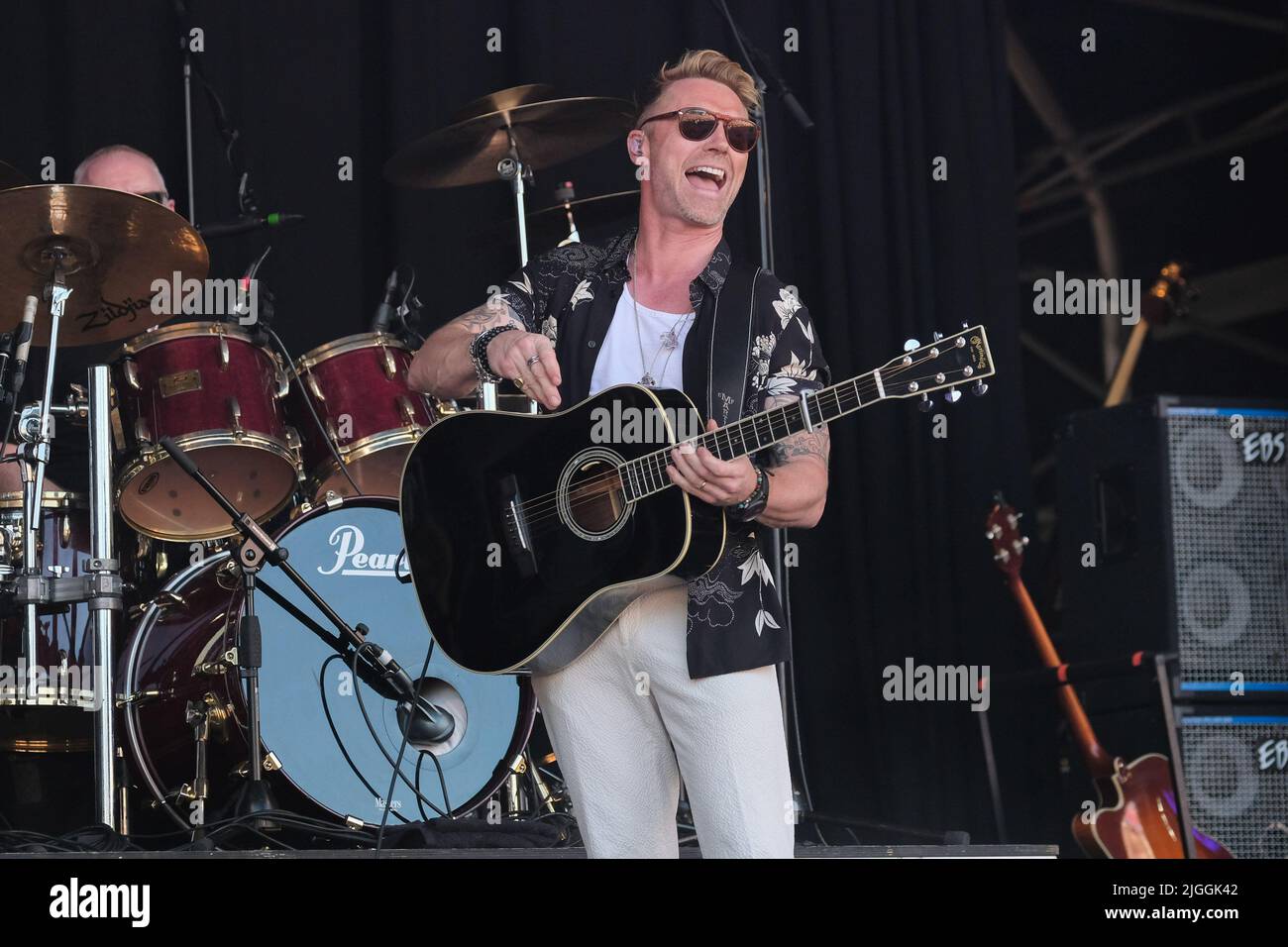 Irish-born singer, songwriter, television presenter, and host of the Magic Radio breakfast show ...