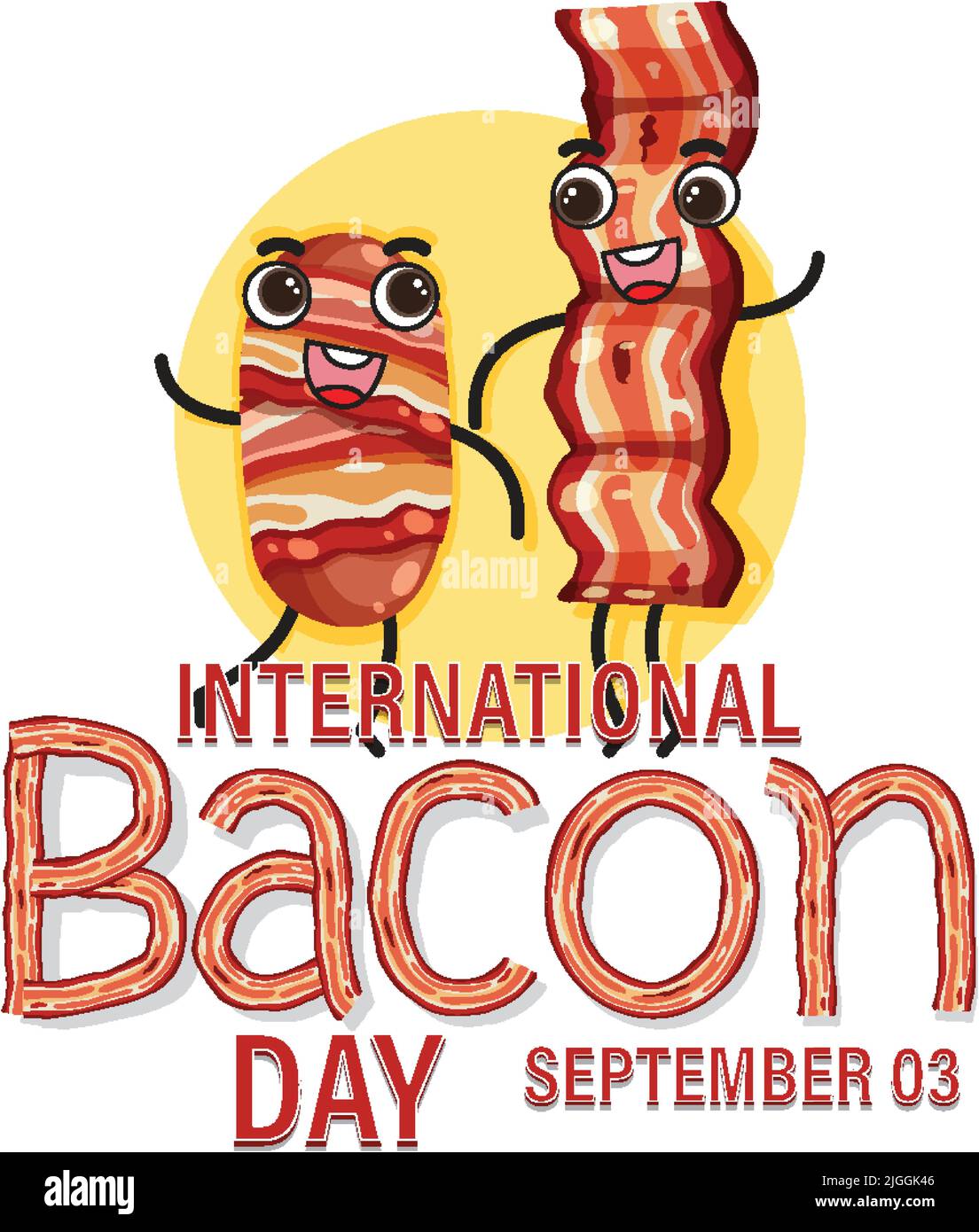 International bacon day poster template illustration Stock Vector Image ...