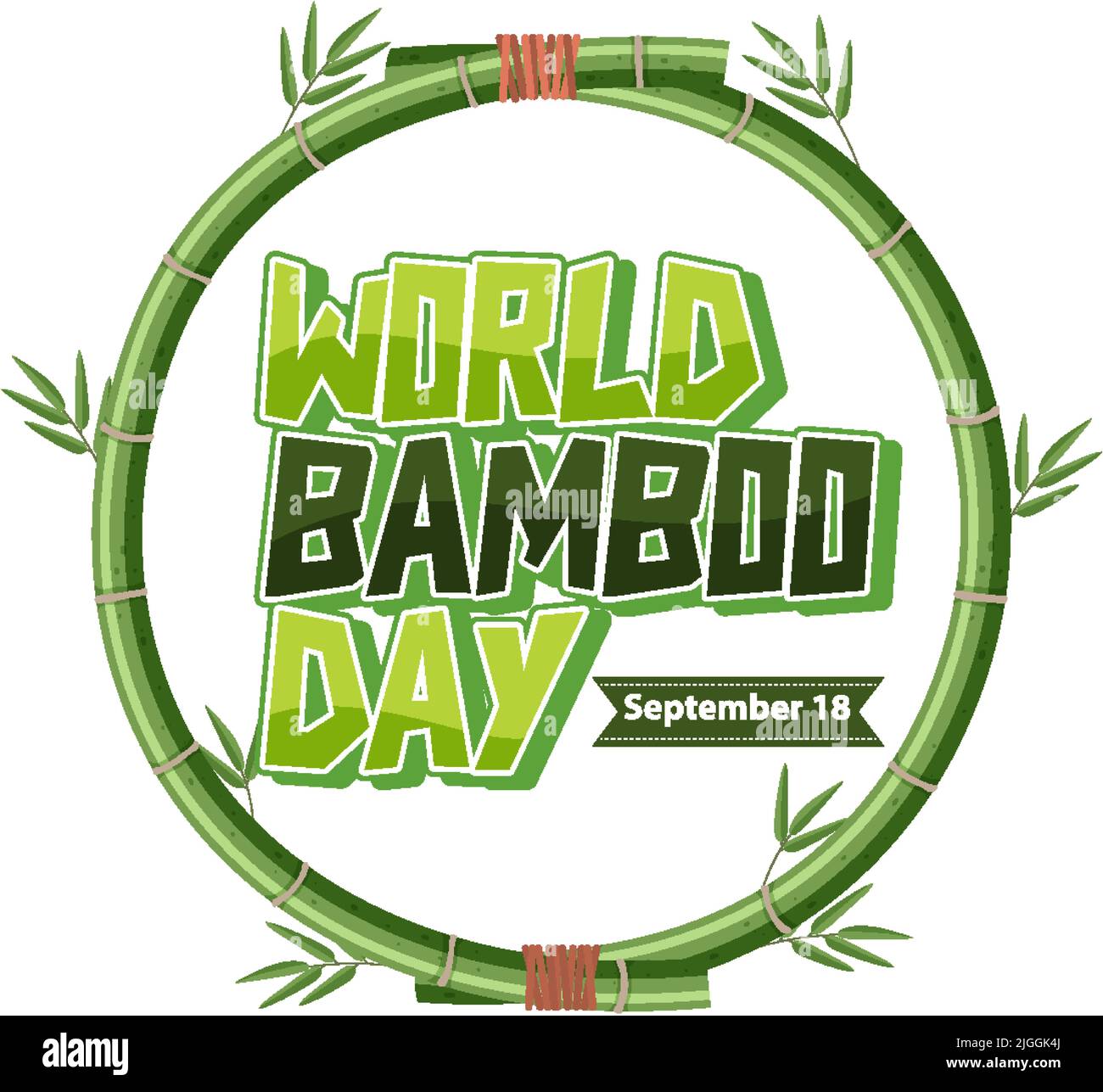 World bamboo day logo banner illustration Stock Vector Image & Art - Alamy