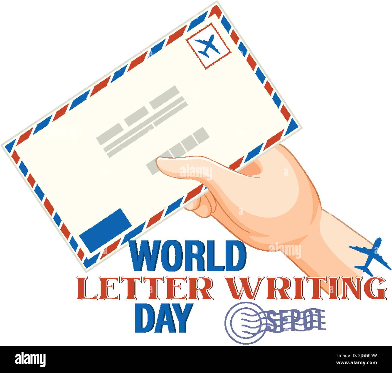 World Letter Writing Day Banner Design illustration Stock Vector Image ...