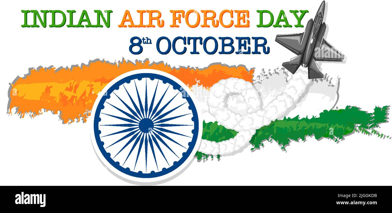 Indian Air Force Day Poster illustration Stock Vector Image & Art - Alamy