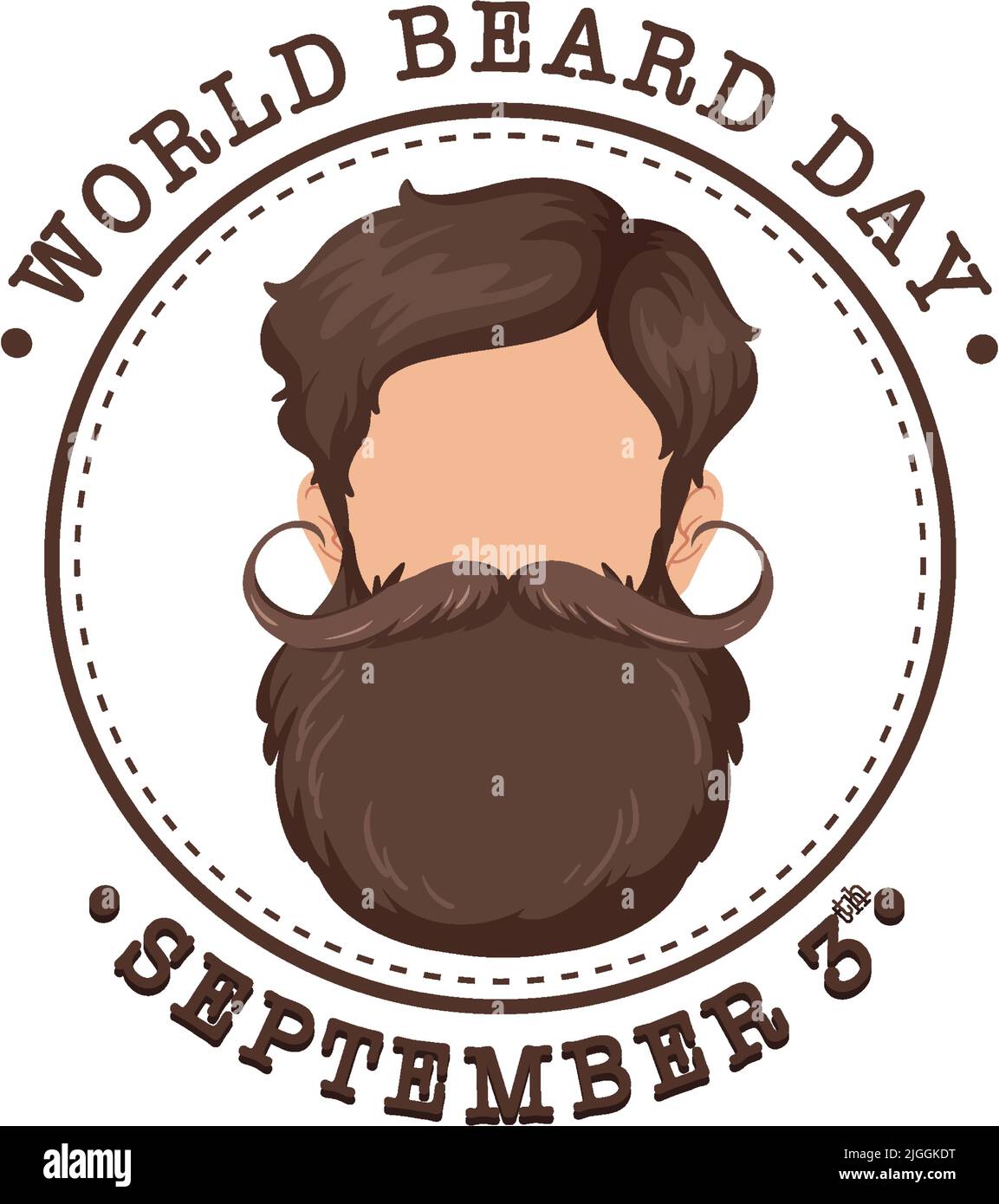 World Beard Day September 3 illustration Stock Vector Image & Art - Alamy