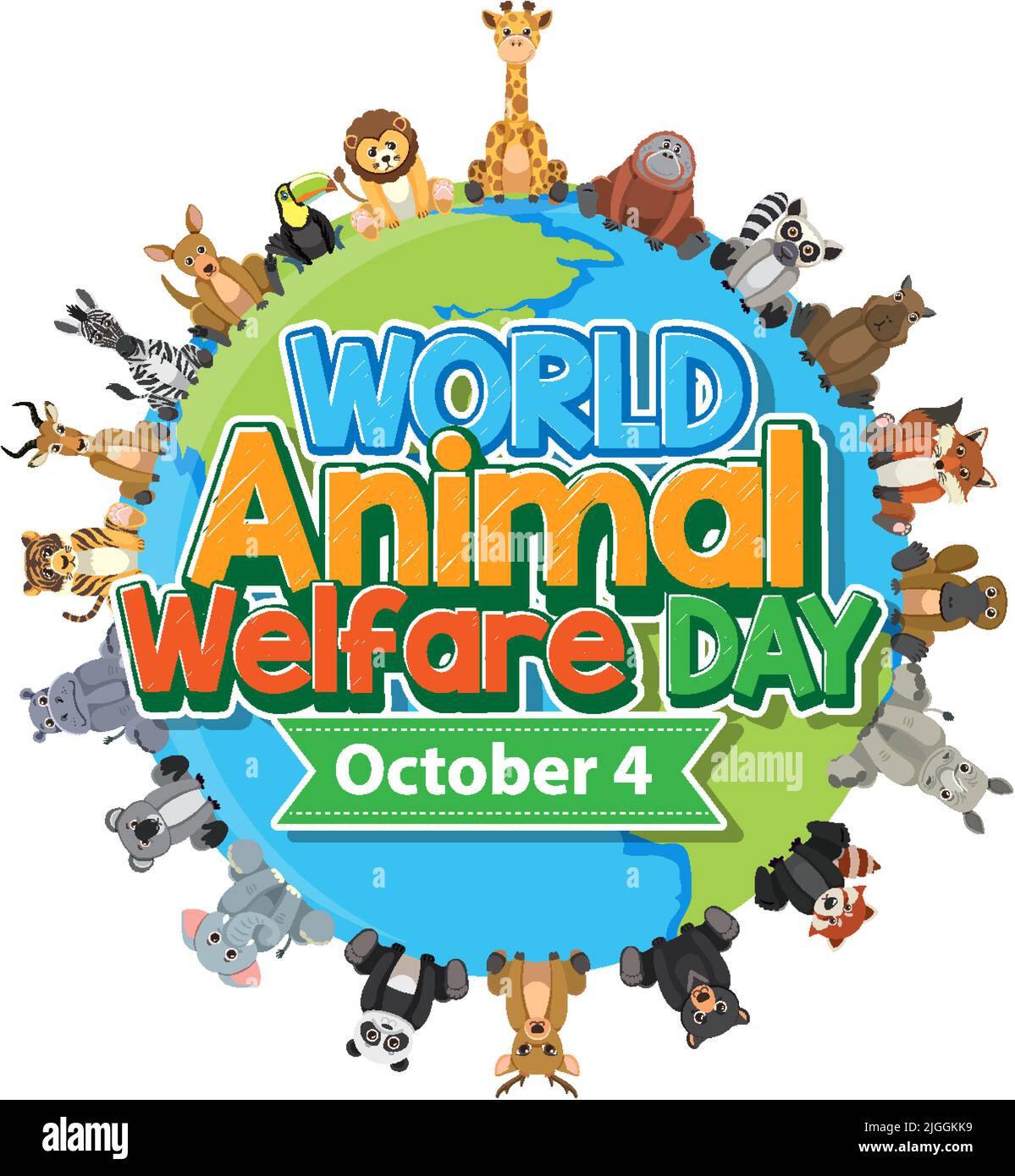 World Animal Welfare Day October 4 illustration Stock Vector Image ...