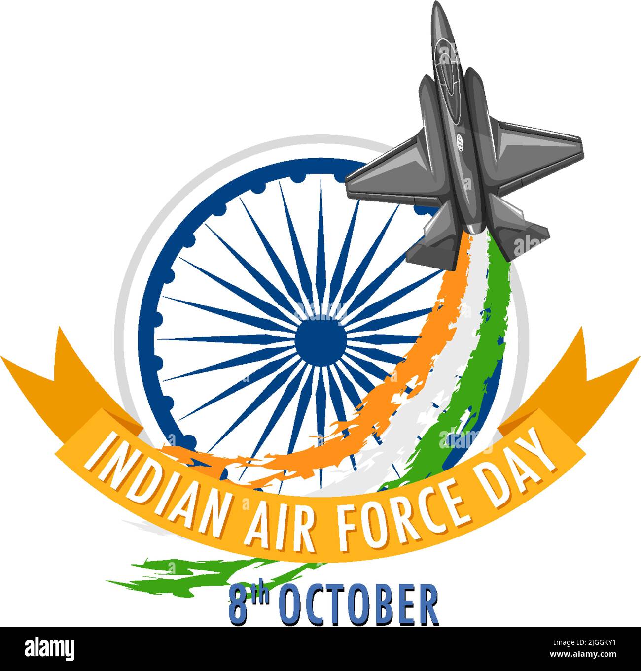 Indian Air Force Day Poster illustration Stock Vector Image & Art - Alamy
