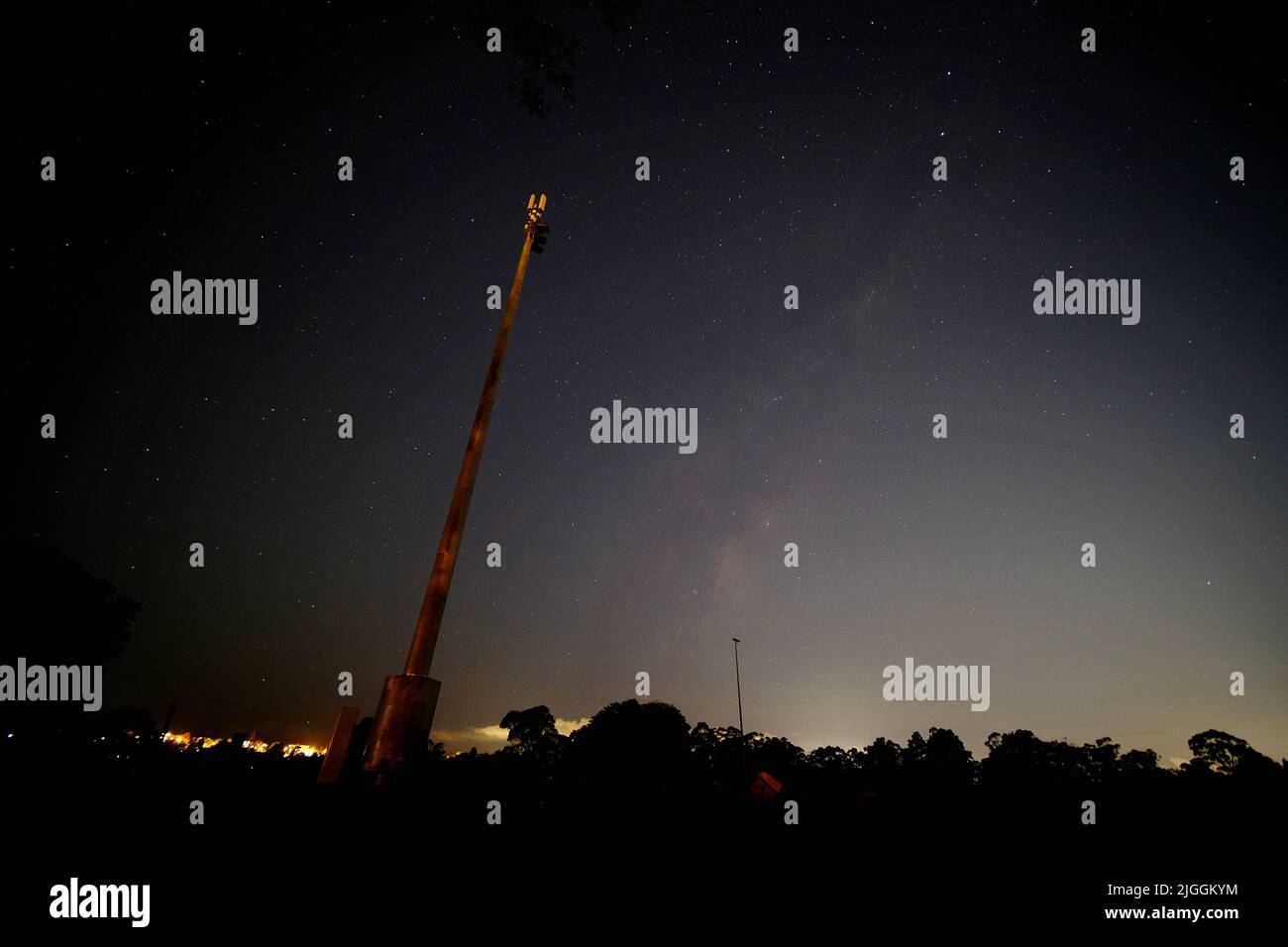 A gorgeous view of the Milky Way in the sky on a bright starry night ...