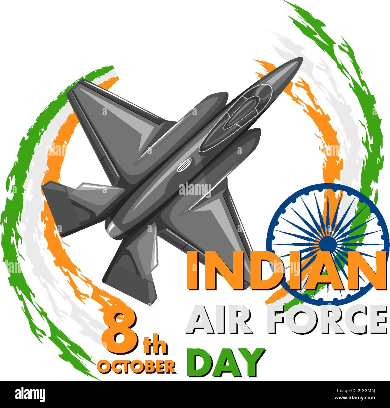 Indian Air Force Day Poster illustration Stock Vector Image & Art - Alamy