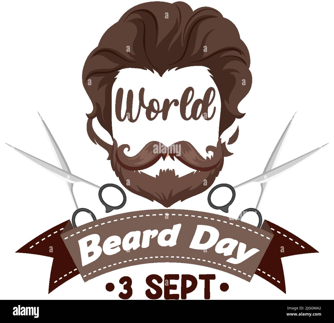 World Beard Day September 3 illustration Stock Vector Image & Art - Alamy