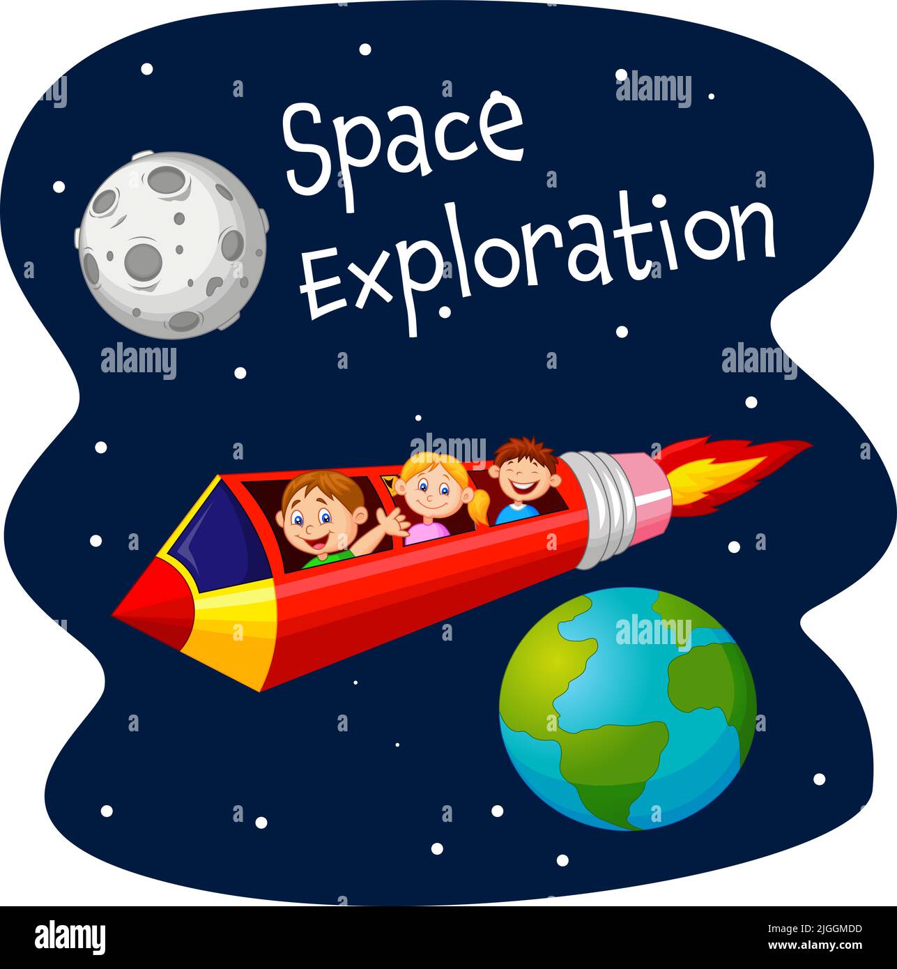 Outer Spacecraft For Kindergarten