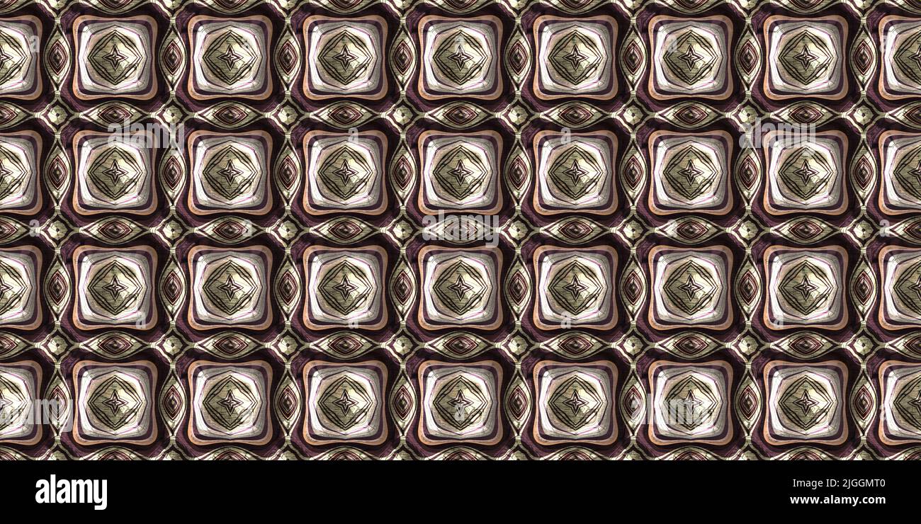Earthy colours antique victorian geometric seamless border pattern in ...