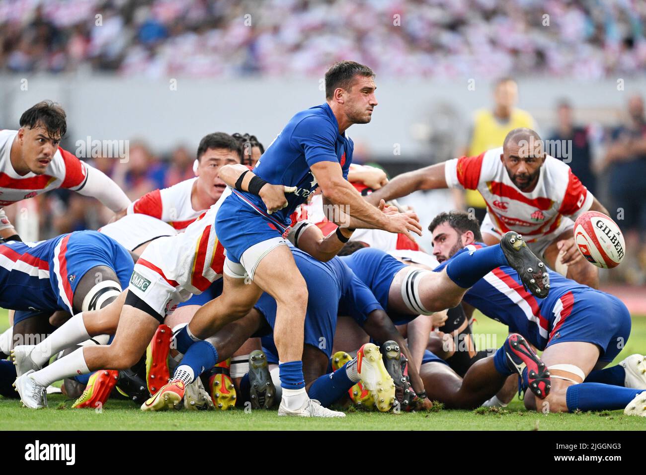Tokyo, Japan. Credit: MATSUO. 9th July, 2022. Two team groups Rugby : LipovitanD Challenge Cup ...