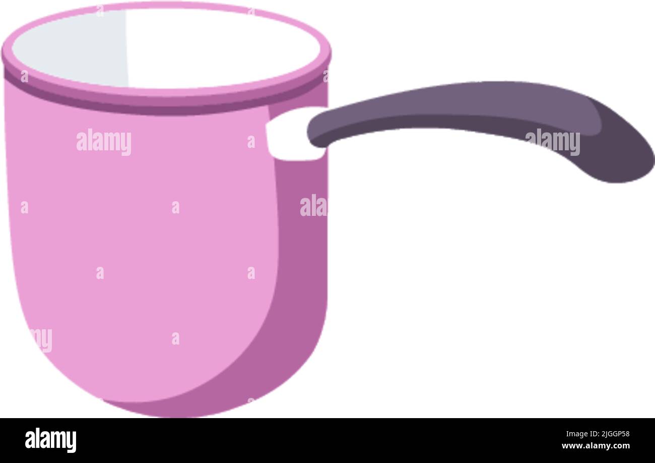 Cezve pot for brewing coffee beverage, vector Stock Vector Image & Art ...