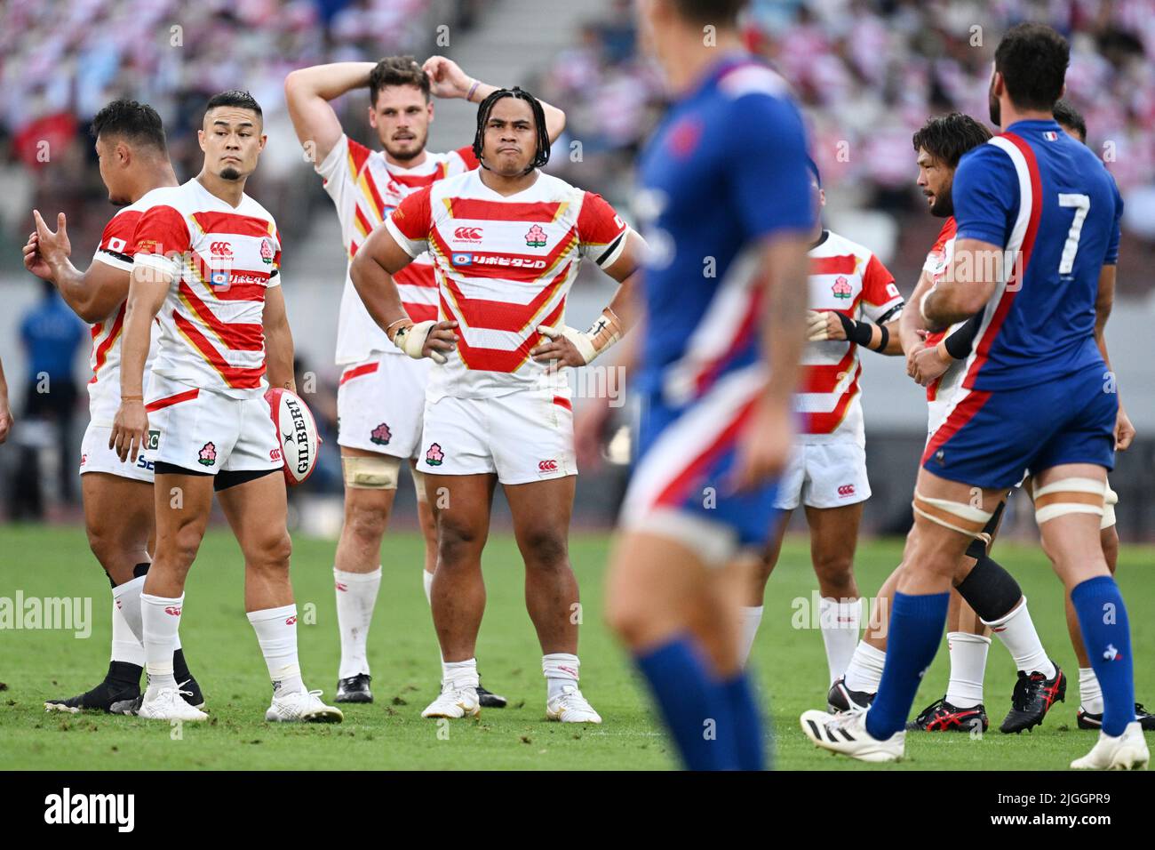 Tokyo, Japan. Credit: MATSUO. 9th July, 2022. (L-R) Yu Tamura, Tevita ...