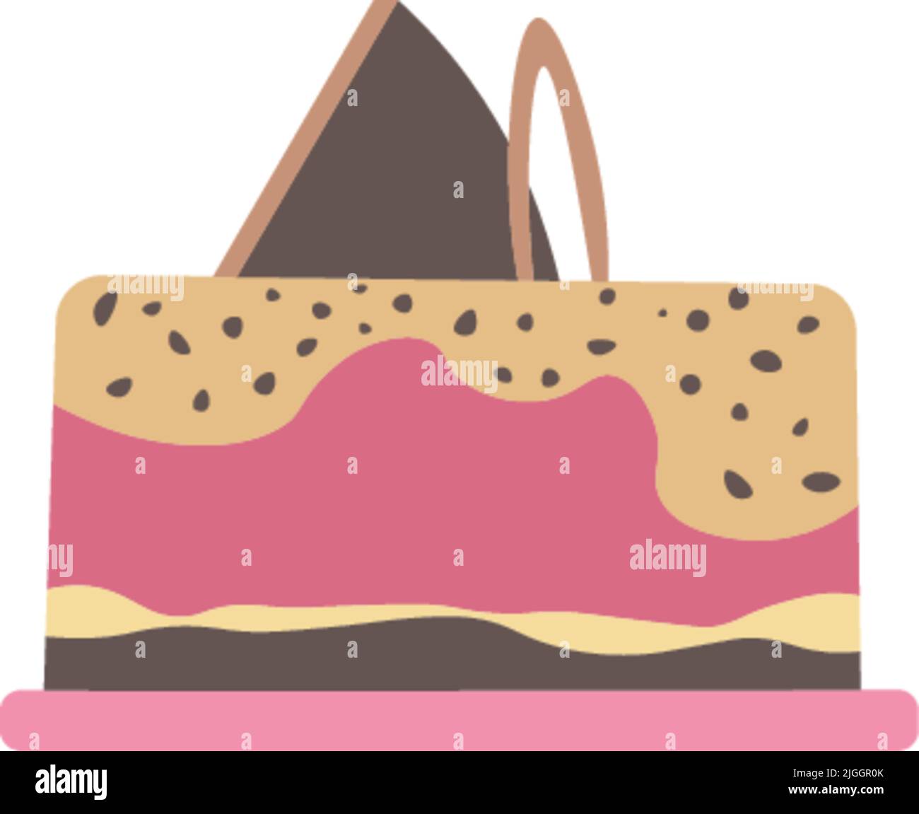 Moist chocolate cake Stock Vector Images - Alamy