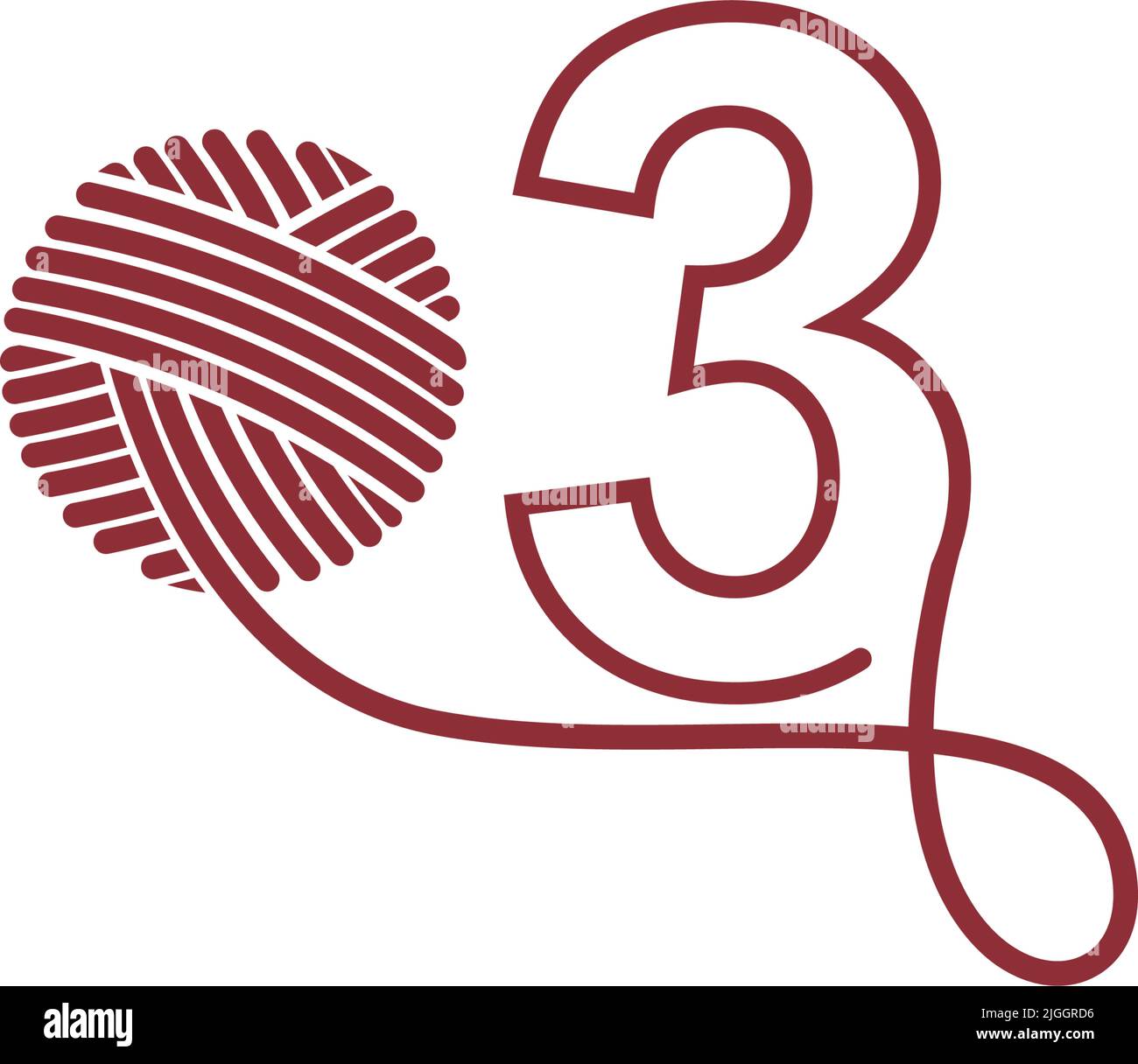 Letter alphabet font vector yarn Cut Out Stock Images & Pictures - Alamy