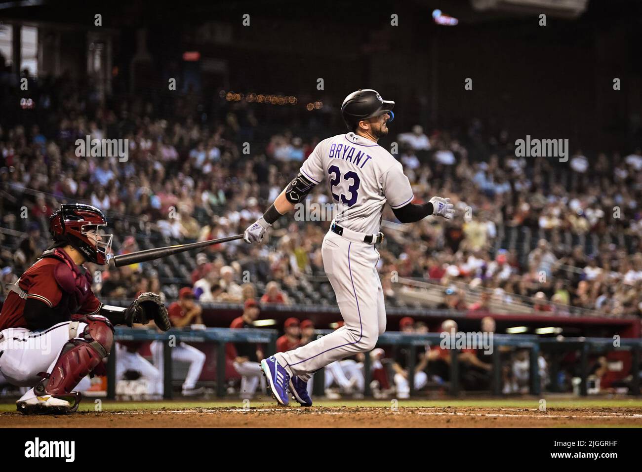 Phoenix, United States. 10th July, 2022. Colorado Rockies left fielder ...