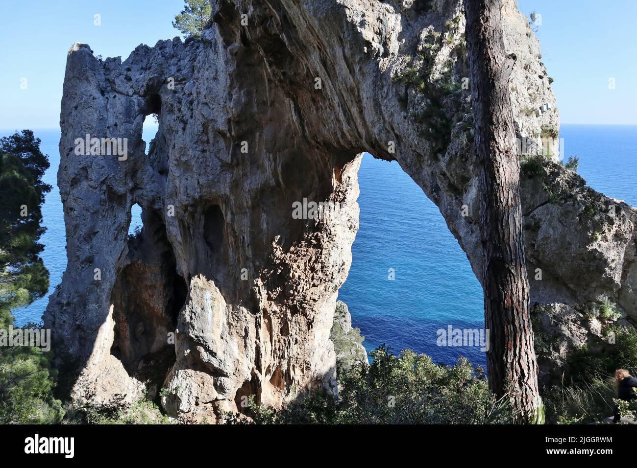 Capri - Particolare dell'Arco Naturale Stock Photo - Alamy