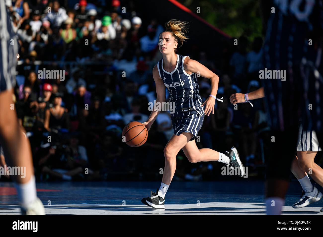 Lisa Berkani of I Can Play during the Quai 54 basketball tournament ...
