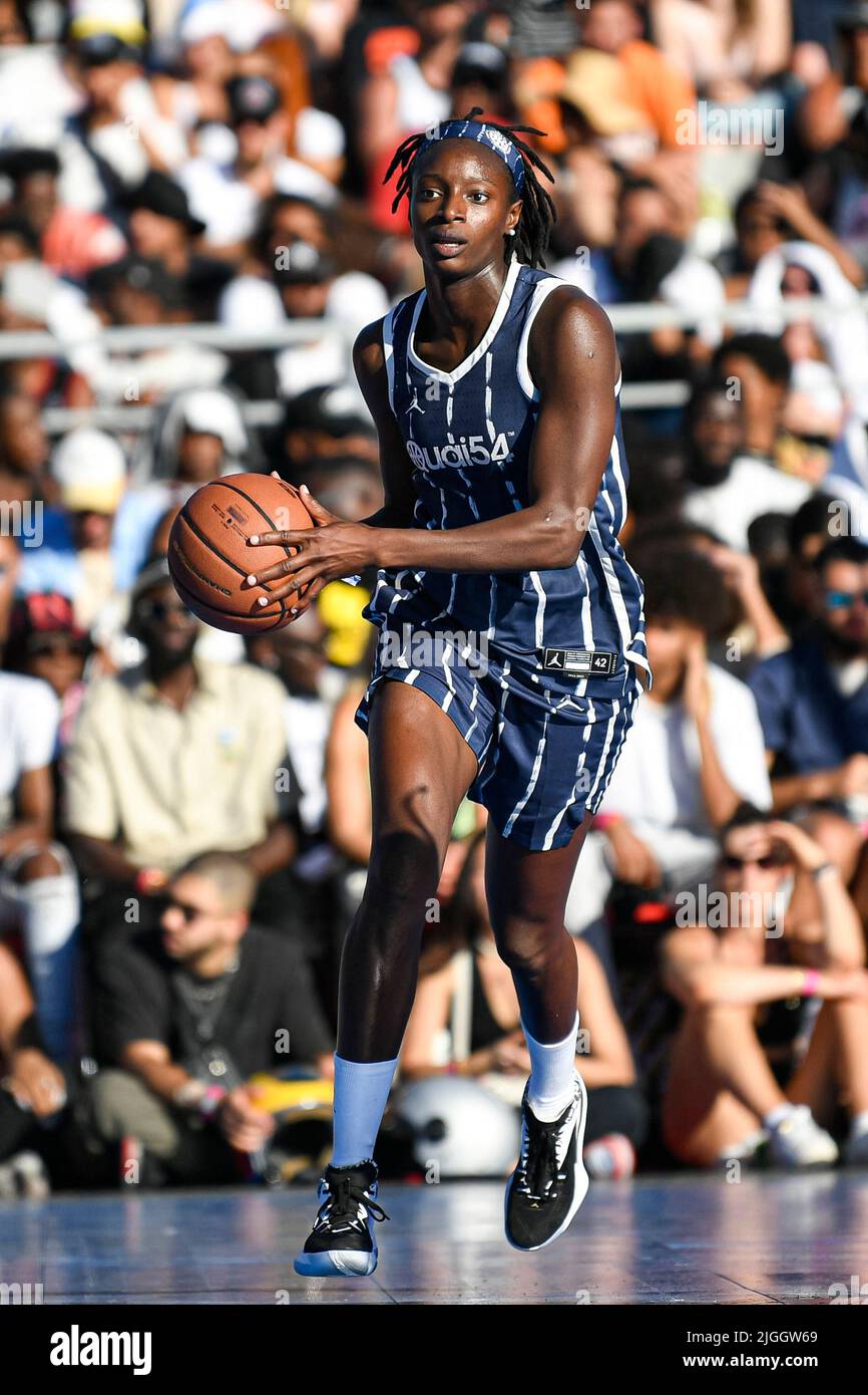 Migna Toure of I Can Play during the Quai 54 basketball tournament (The ...
