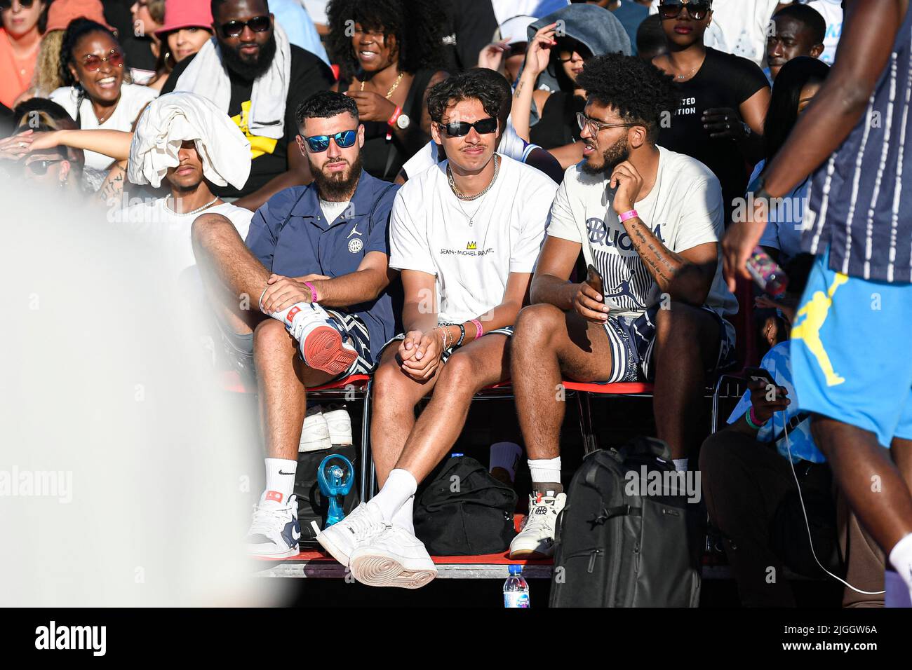 French rapper Georgio attends the Quai 54 basketball tournament (The ...
